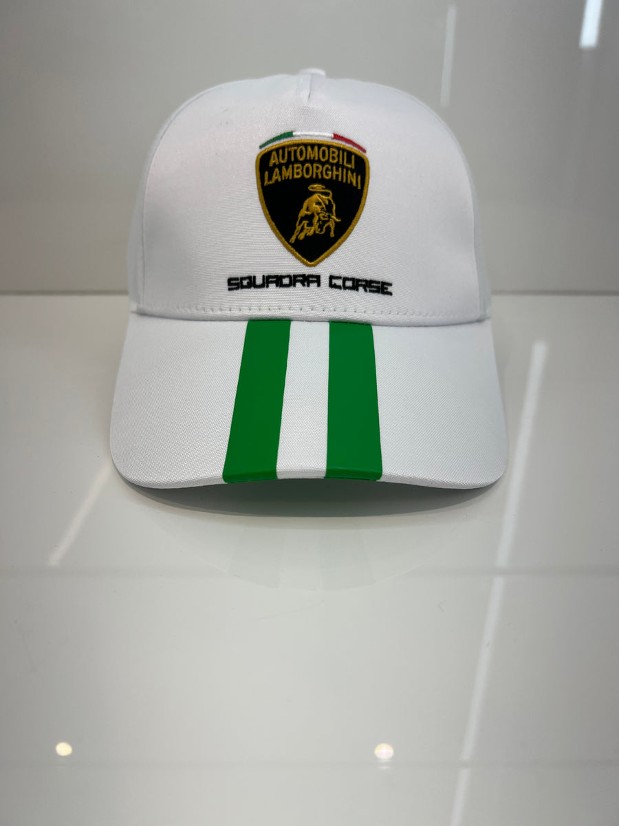 Lamborghini Travel Cap White – Grand Touring Automobiles