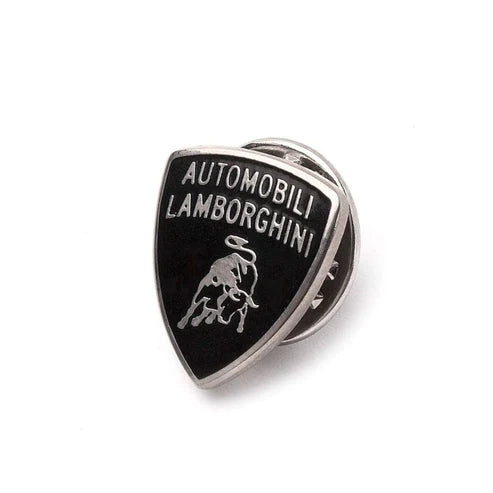 Lamborghini Silver Crest Pin – Grand Touring Automobiles